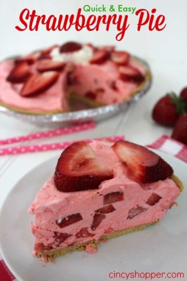 Quick & Easy Strawberry Pie Recipe - CincyShopper