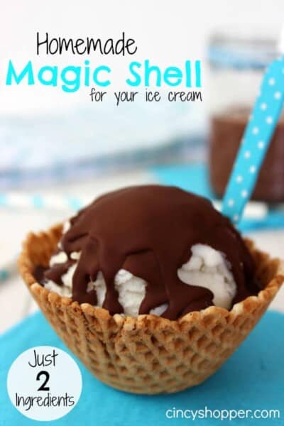 Homemade Magic Shell Recipe for Ice Cream - CincyShopper