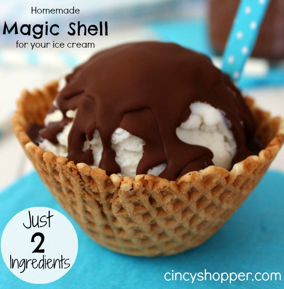 Homemade Magic Shell Recipe for Ice Cream - CincyShopper