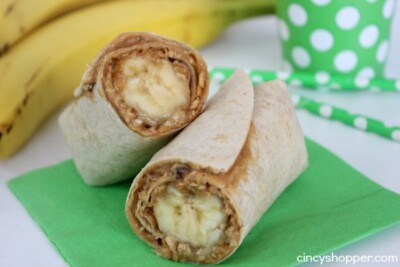 After School Snack:Peanut Butter Banana Roll-Ups Recipe - CincyShopper
