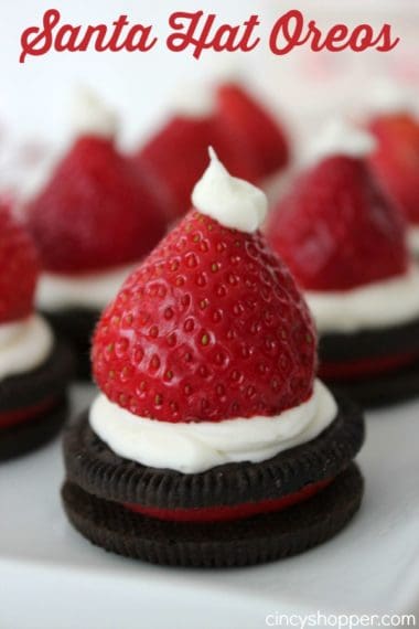 Santa Hat Oreos Recipe - CincyShopper