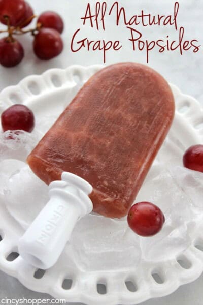 Homemade Grape Popsicles - CincyShopper