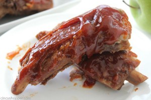 Slow Cooker Apple BBQ Ribs - CincyShopper