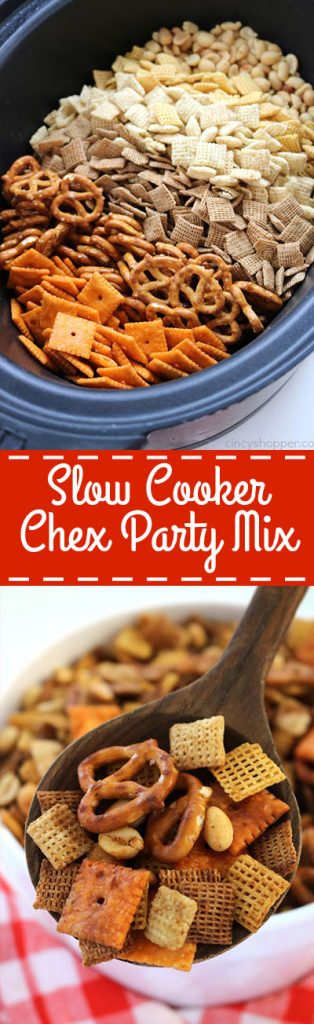 Slow Cooker Chex Party Mix - CincyShopper
