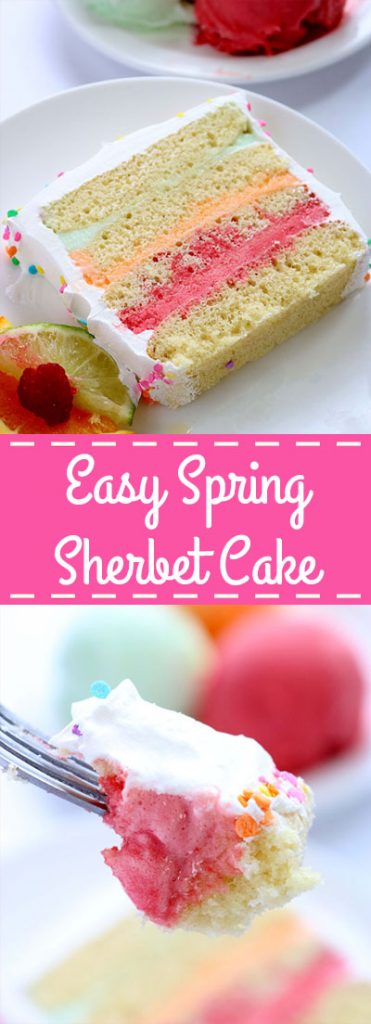 Easy Spring Sherbet Cake - CincyShopper