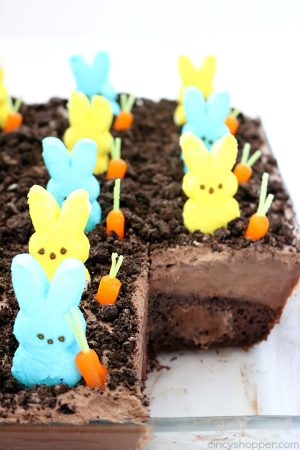 Peeps Easter Garden Poke Cake Cincyshopper