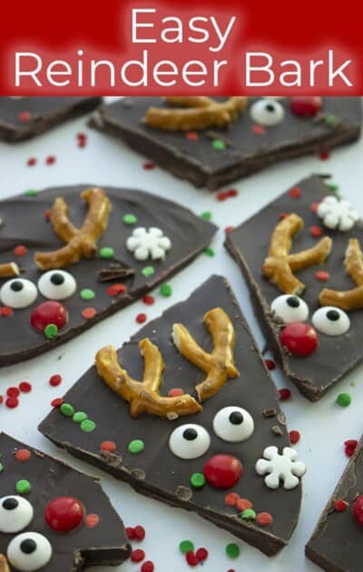 Easy Christmas Bark with Reindeer - CincyShopper
