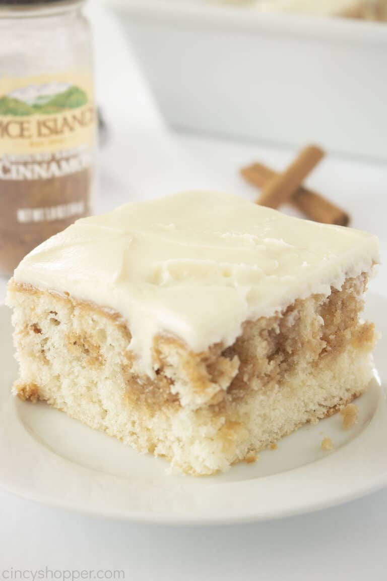 Cinnamon Roll Poke Cake - CincyShopper