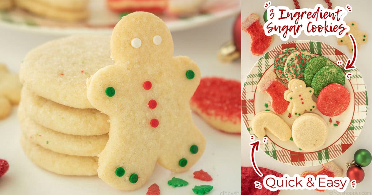 3 Ingredient Sugar Cookies - CincyShopper